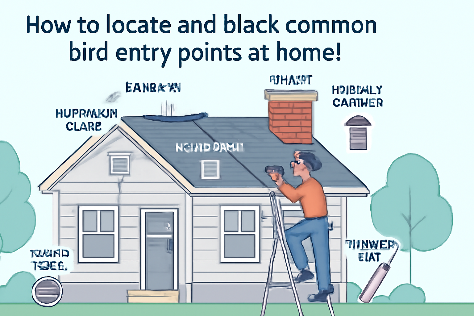 How To Locate And Block Common Birds Entry Points At Home?