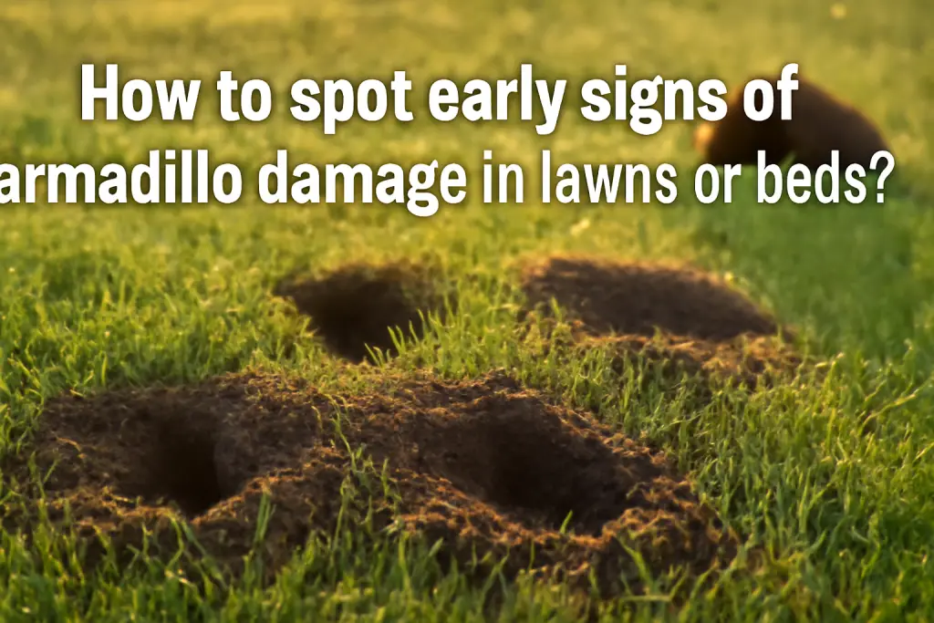 How to Spot Early Signs of Armadillo Damage in Lawns or Beds
