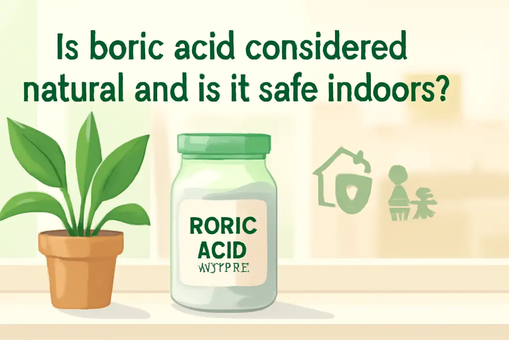 Is Boric Acid Considered Natural and Is It Safe Indoors?
