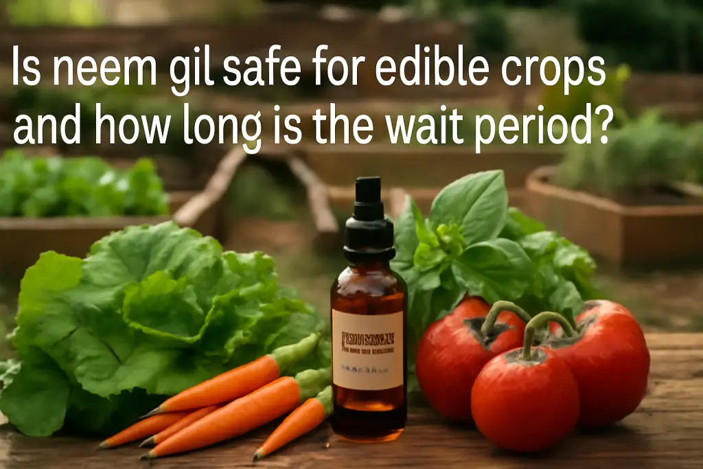 Is Neem Oil Safe for Edible Crops and How Long to Wait?