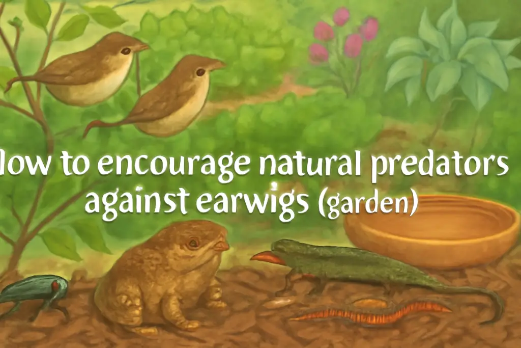 How To Encourage Natural Predators Against Earwigs (Garden)?