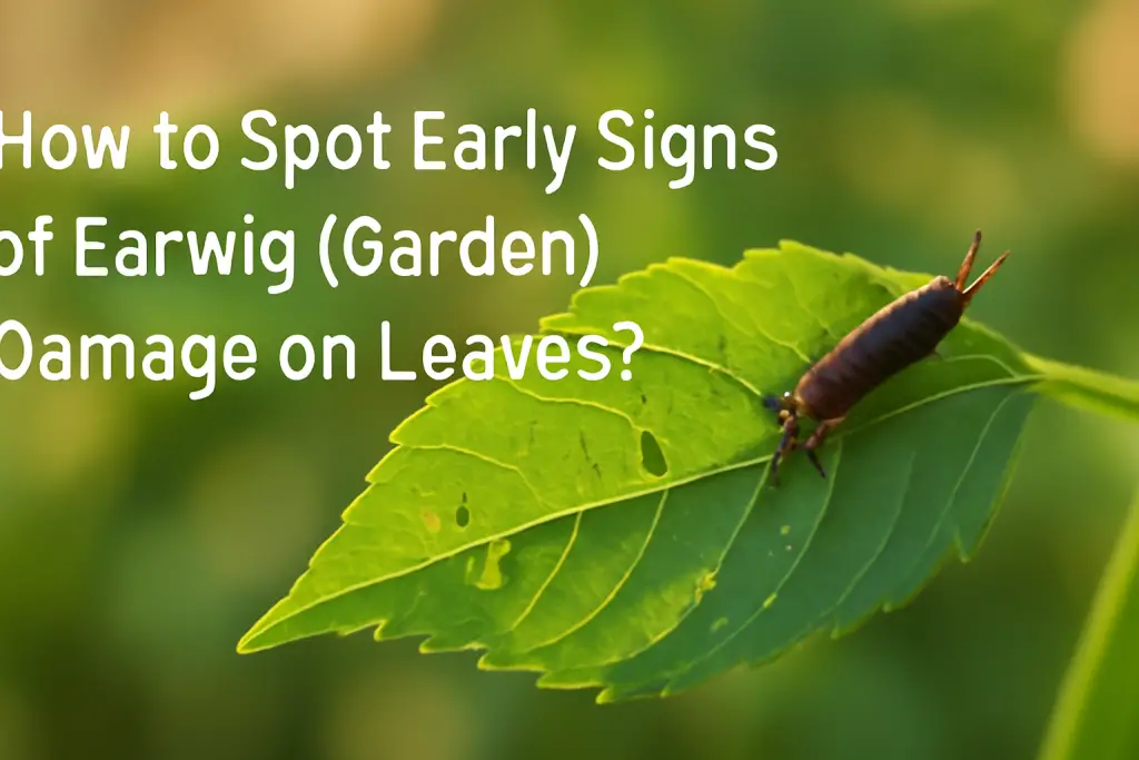 How to Spot Early Signs of Earwigs (Garden) Damage on Leaves