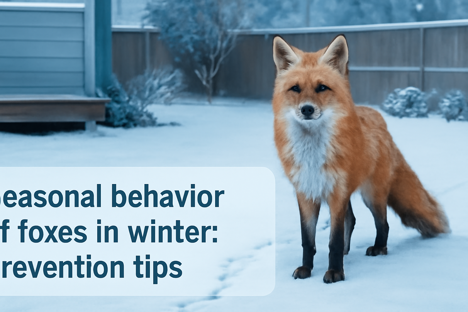 Seasonal Behavior of Foxes in Winter: Prevention Tips?