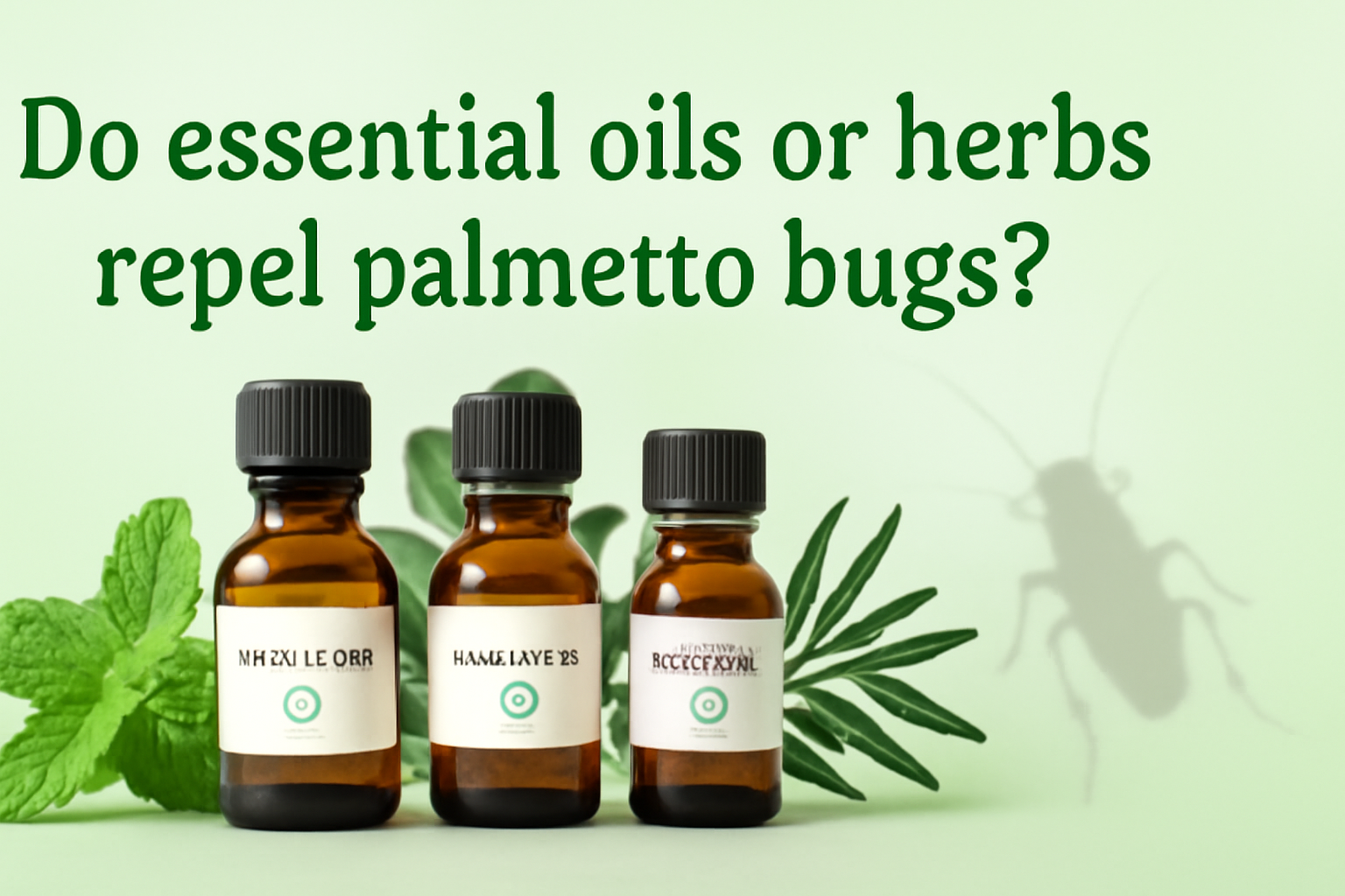 Do Essential Oils or Herbs Repel Palmetto Bugs? Natural Tips