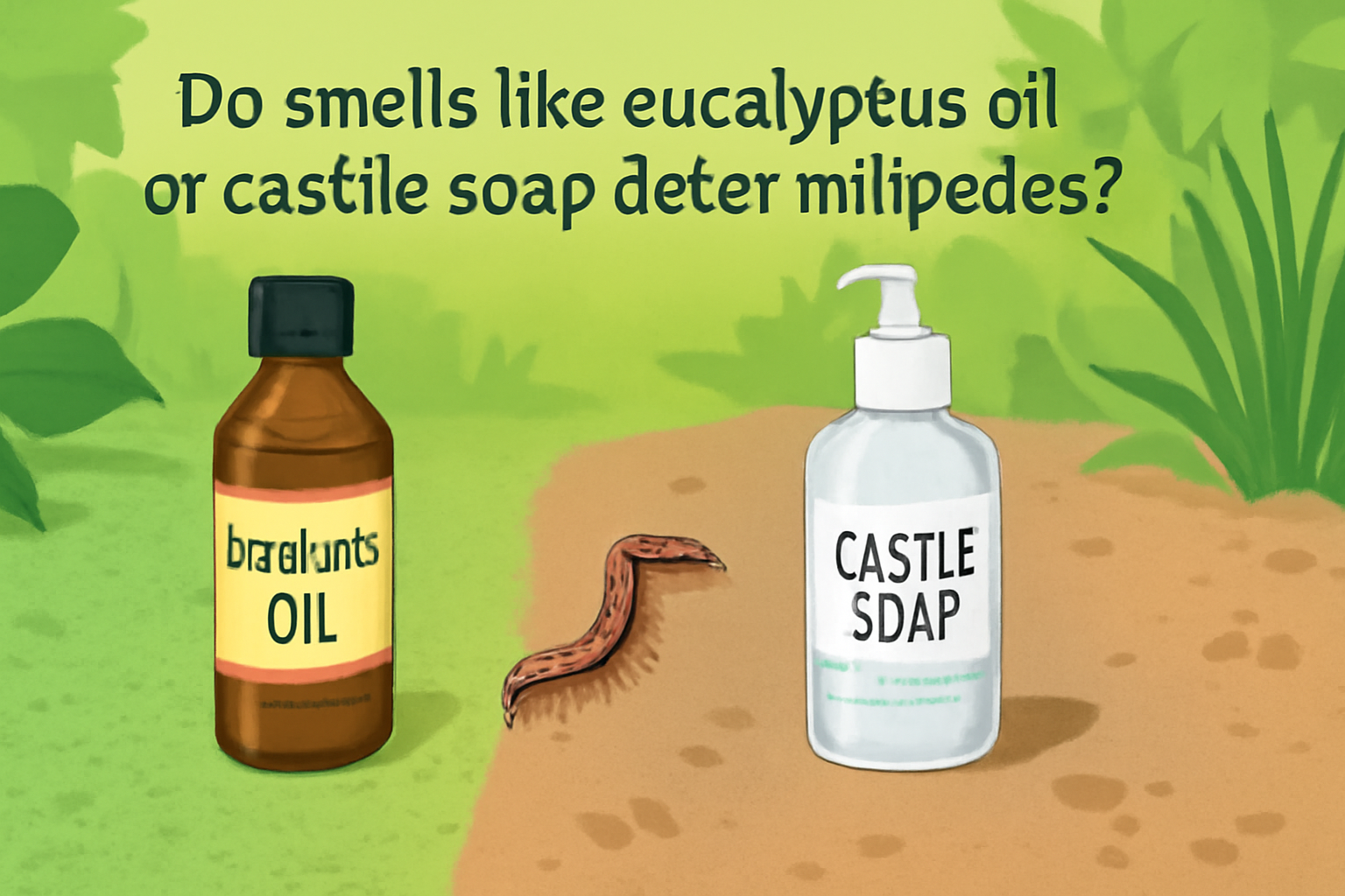 Do Smells Like Eucalyptus Oil Or Castile Soap Deter Millipedes?
