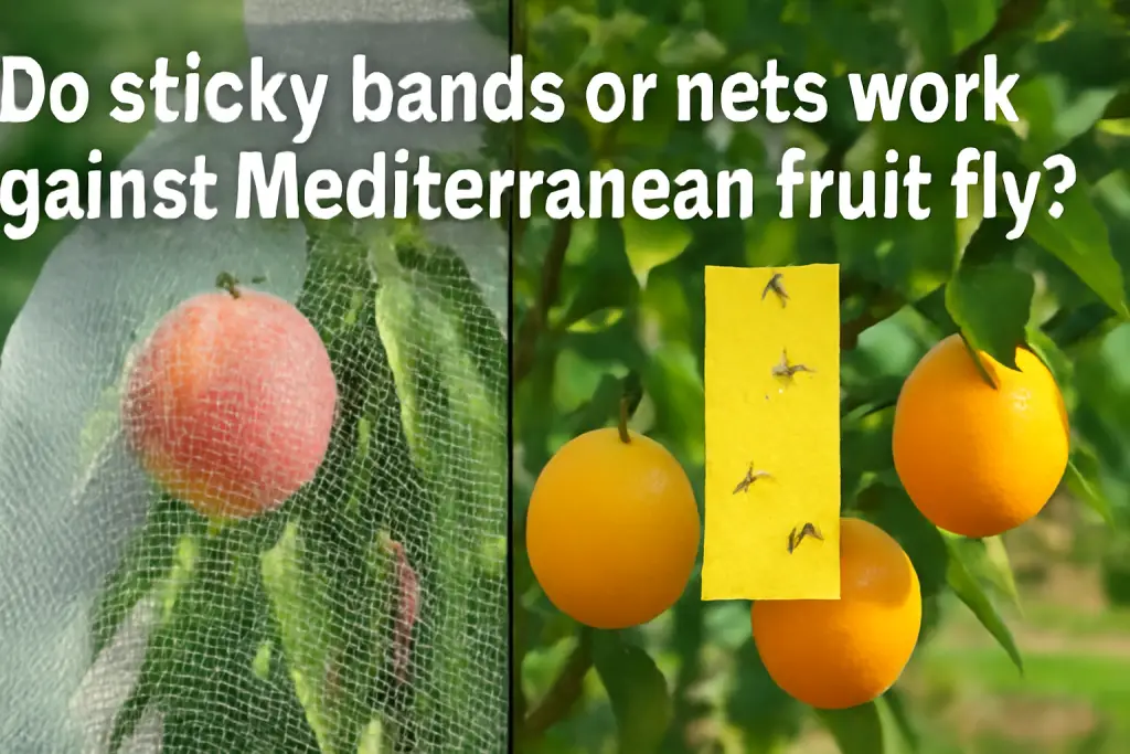 Do Sticky Bands or Nets Work Against Mediterranean Fruit Fly