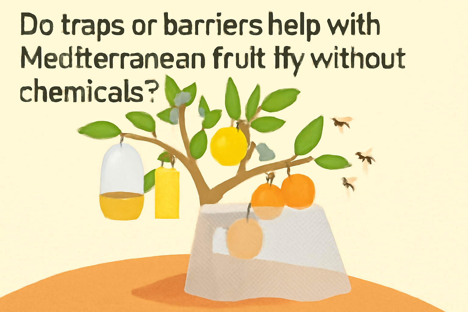 Mediterranean Fruit Fly: Traps or Barriers Without Chemicals