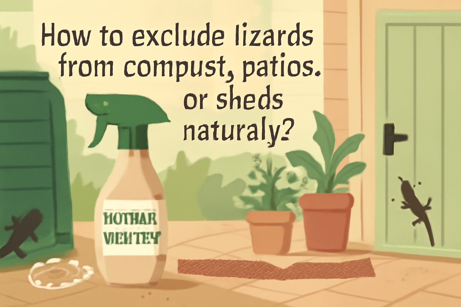 How to Exclude Lizards from Compost, Patios, or Sheds Naturally?