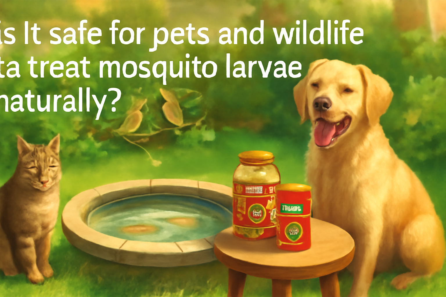 Is It Safe for Pets and Wildlife to Treat Mosquito Larvae Naturally?