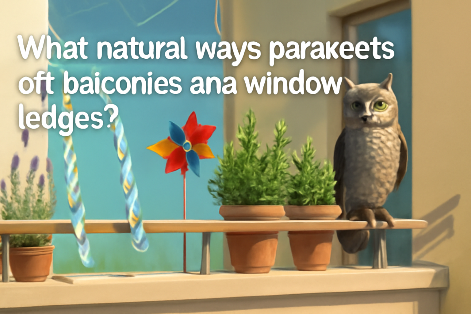 What Natural Ways Keep Parakeets Off Balconies and Window Ledges?