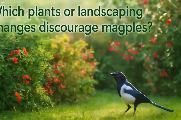Which Plants or Landscaping Changes Discourage Magpies?
